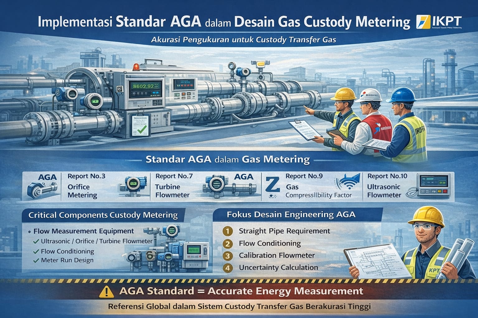 Implementasi Standar AGA dalam Desain Gas Custody Metering System